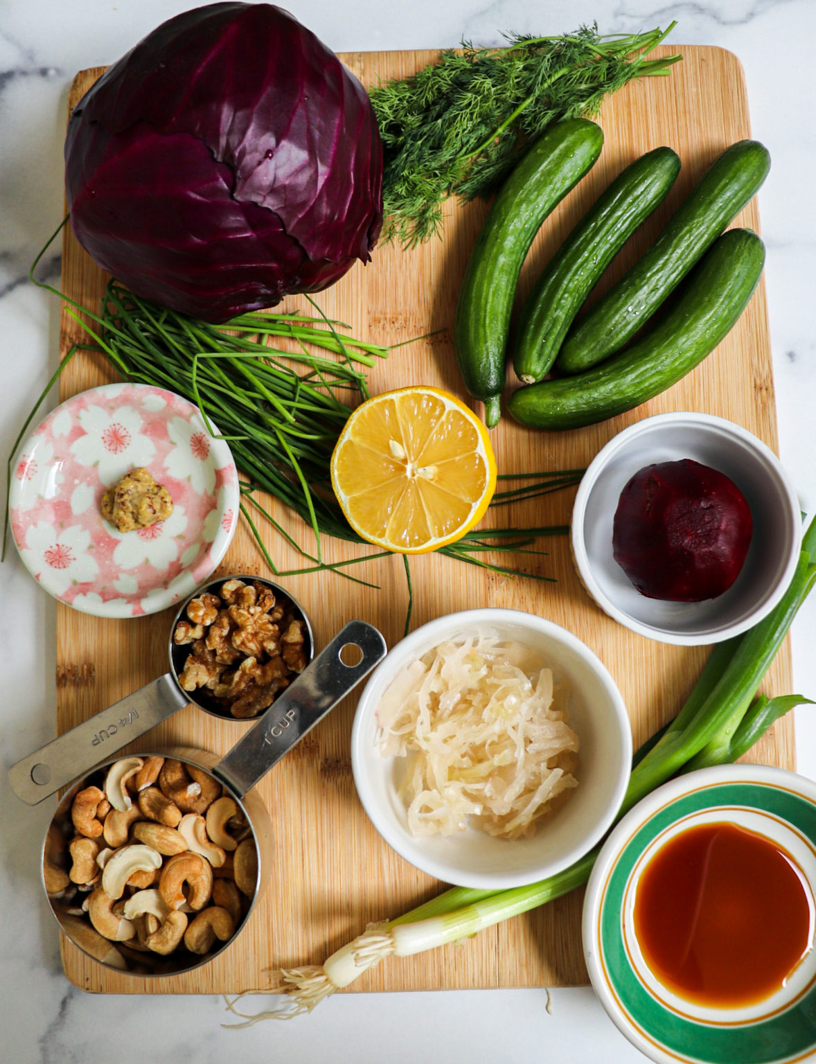 Pink Princess Salad (with creamy vegan beet herb dressing) - Justine ...