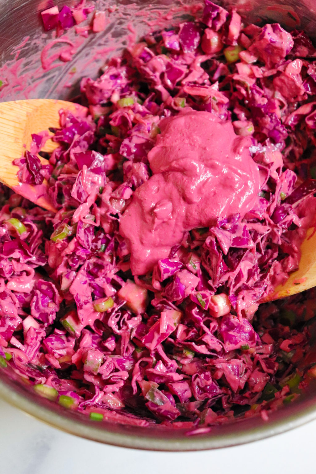 Pink Princess Salad (with creamy vegan beet herb dressing) - Justine ...