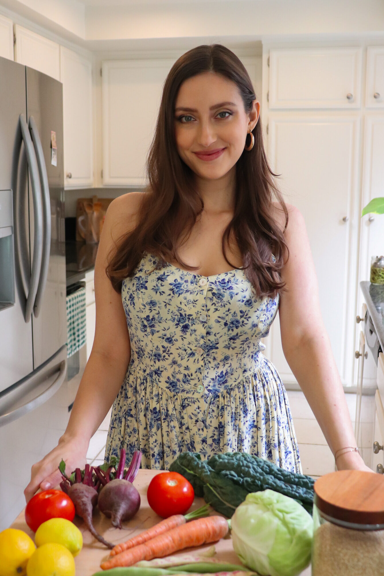 Whole Roasted Cauliflower with Green Tahini Sauce - Justine Cooks Vegan