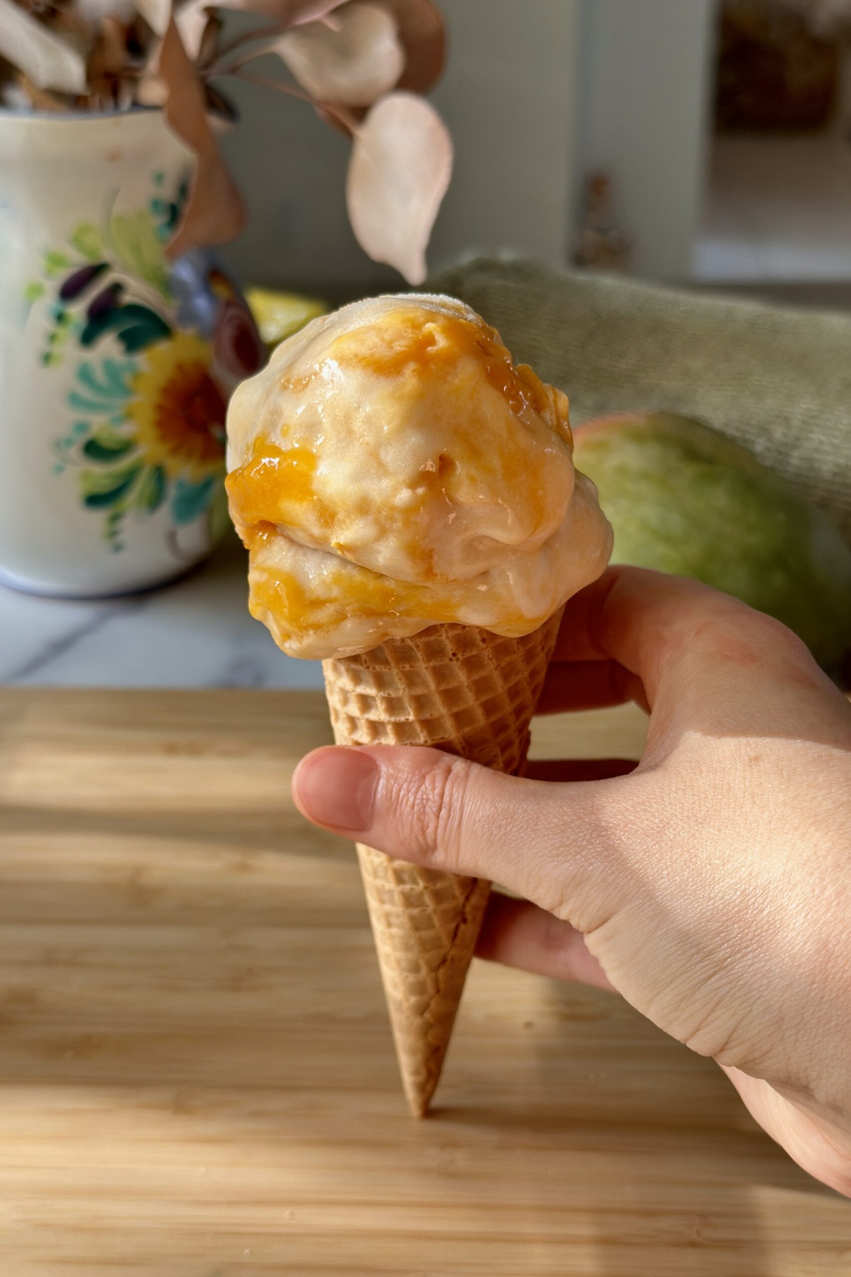 Vegan Mango Sticky Rice Ice Cream - Justine Cooks Vegan